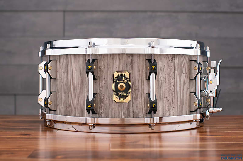 TAMBURO 14 X 6.5 OPERA STAVE SHELL BIRCH SNARE DRUM, VINTAGE | Reverb