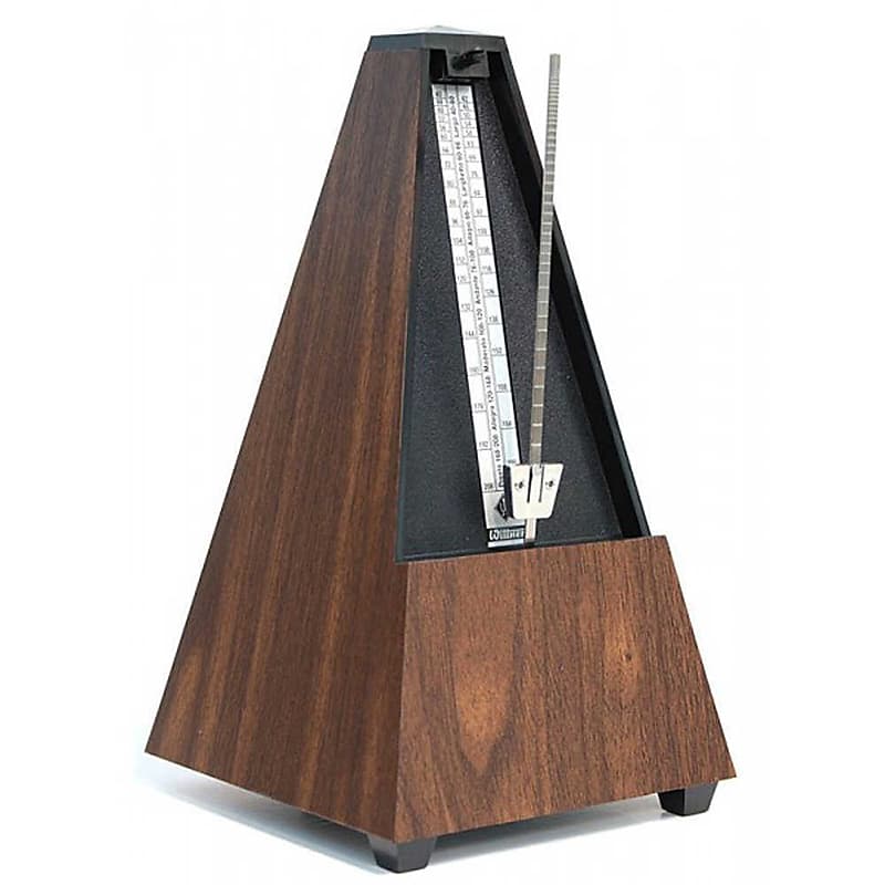 WITTNER Metronome Pyramid Style W/Bell Key Wound Walnut | Reverb