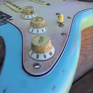 Fender Stratocaster - Daphne Blue (Hard Relic) | Reverb