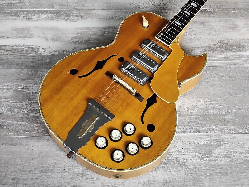 1960's Kawai Japan Archtop Three Pickup Vintage Hollowbody | Reverb