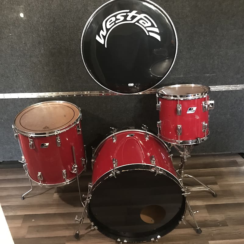 Ludwig Red Rocker 11x12” 16x16” 16x22” Virgin Kick. | Reverb