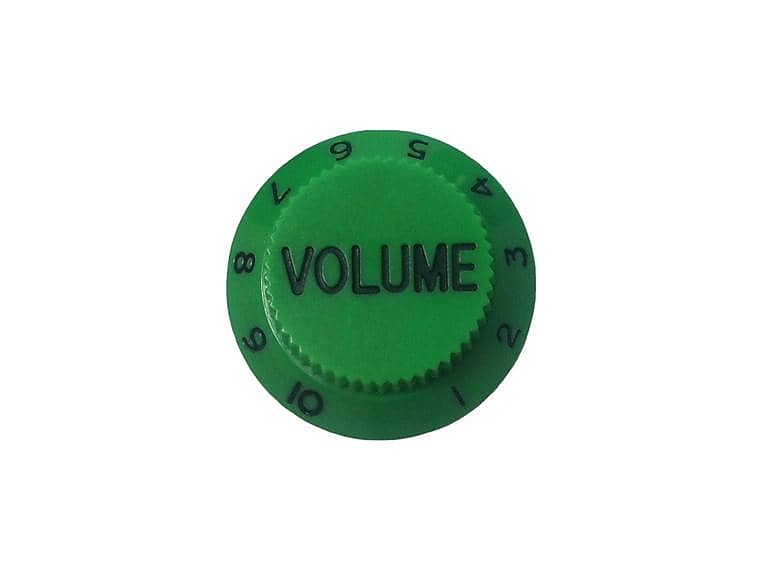 Stratocaster control knobs (metric size) - Green / Volume | Reverb