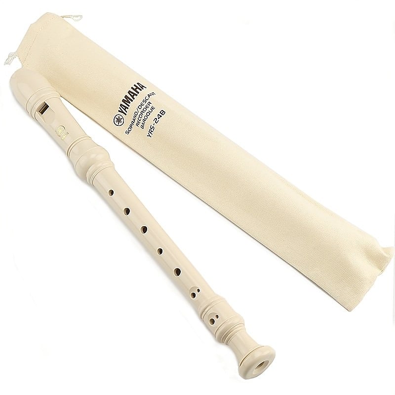 Yamaha YRS-24B Soprano Recorder with Baroque Fingering w/Bag | Reverb