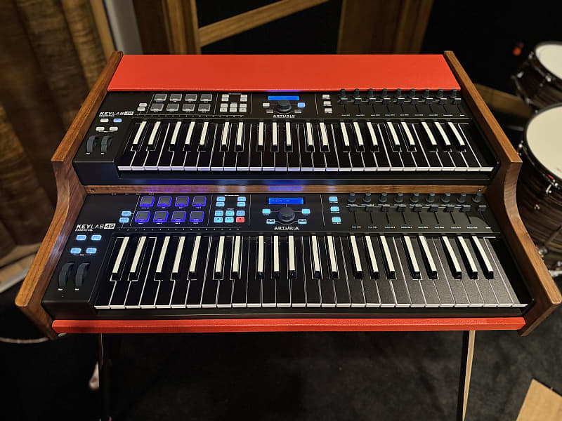 Mars Built Custom Midi Controller Dual keyboard 2023 - Walnut | Reverb