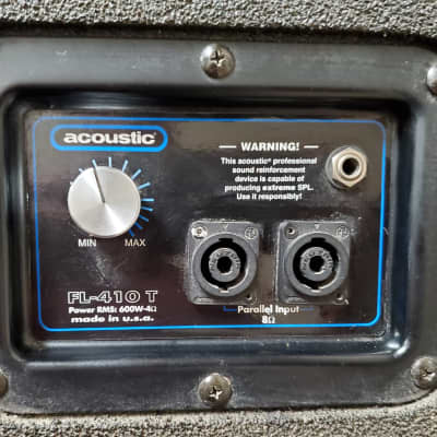 Acoustic FL-410 T Bass Cabinet | Reverb