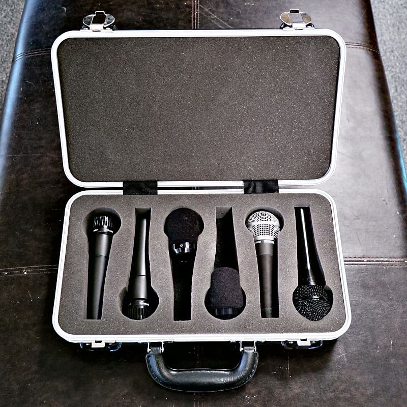 Multiple Brands Gator Microphone Case with 2x Shure SM57, 1x | Reverb