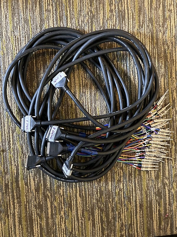 5 Hosa DTP-803 8-channel DB25 to 1/4 inch TRS Snakes - 9.9 | Reverb