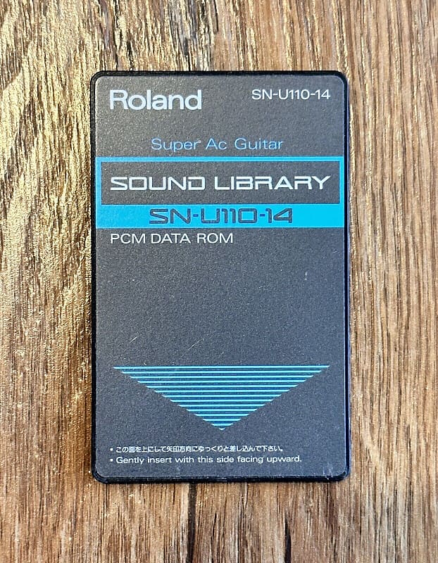 Roland SN-U110-14 Super AC Guitar PCM Data Rom Card | Reverb