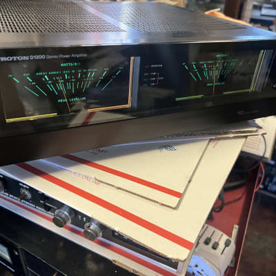 VINTAGE Proton D1200 Dual Mono Amplifier Large Meters | Reverb