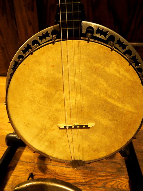 VINTAGE 1920s BANJO: Old-time 4-string Tenor, 19 frets-- Play | Reverb