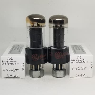 6V6 GT GE NOS/NIB matched pair vintage vacuum tubes | Reverb