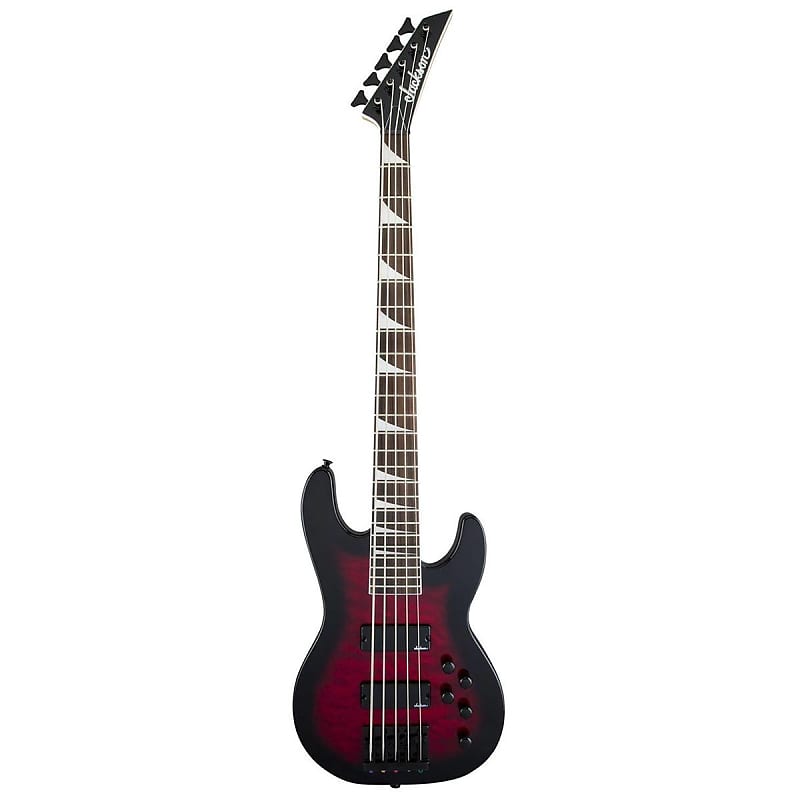 Jackson JS Series JS3VQ 5-String Concert Bass with Amaranth | Reverb
