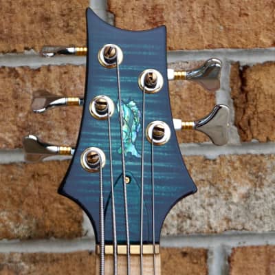 PRS Private Stock Gary Grainger 5 String Bass Teal Burst | Reverb