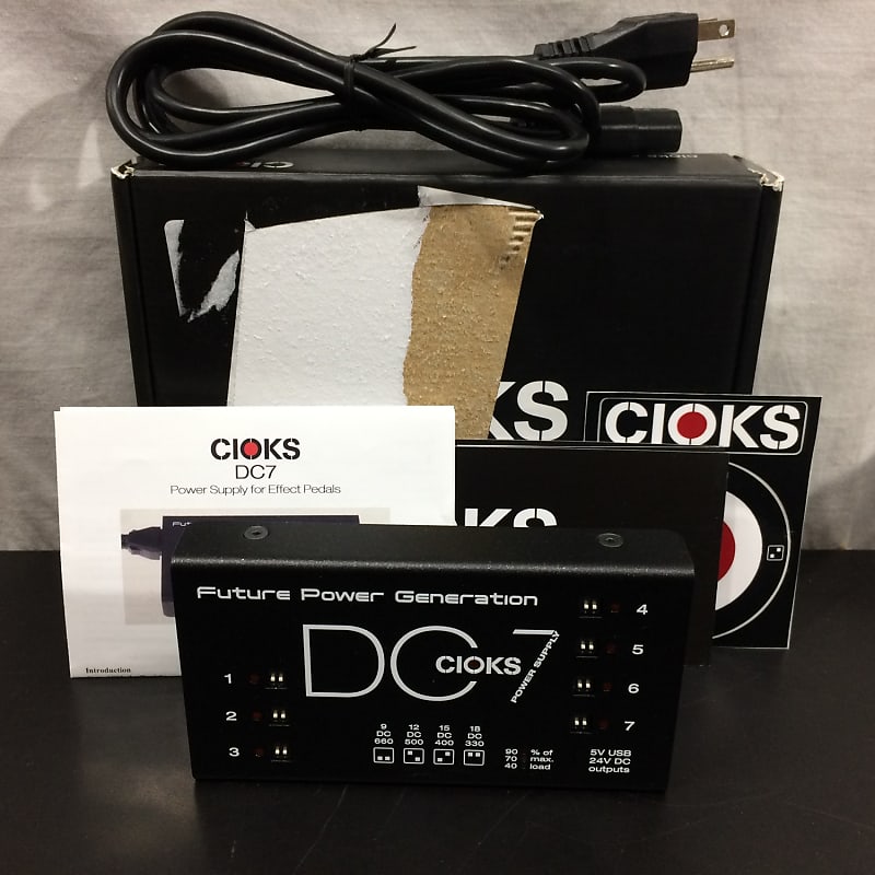 Cioks DC7 Thin-Profile Isolated Pedalboard Power Supply | Reverb