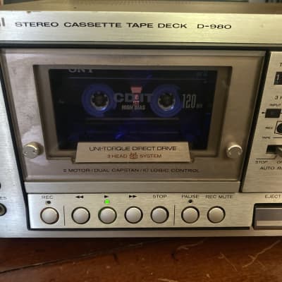 Hitachi deck cassette D980 1970s - Silver | Reverb