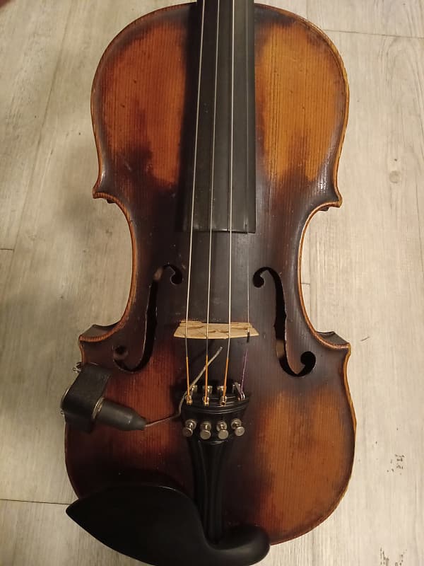 Old Antique David Techler Violin Late 19th century w/LR BAGGS | Reverb