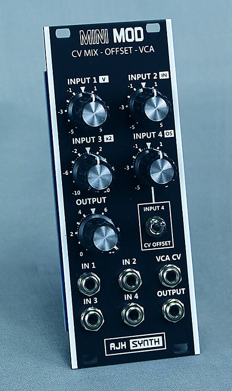AJH Synth CV Mixer-Offset-VCA Module - Black | Reverb