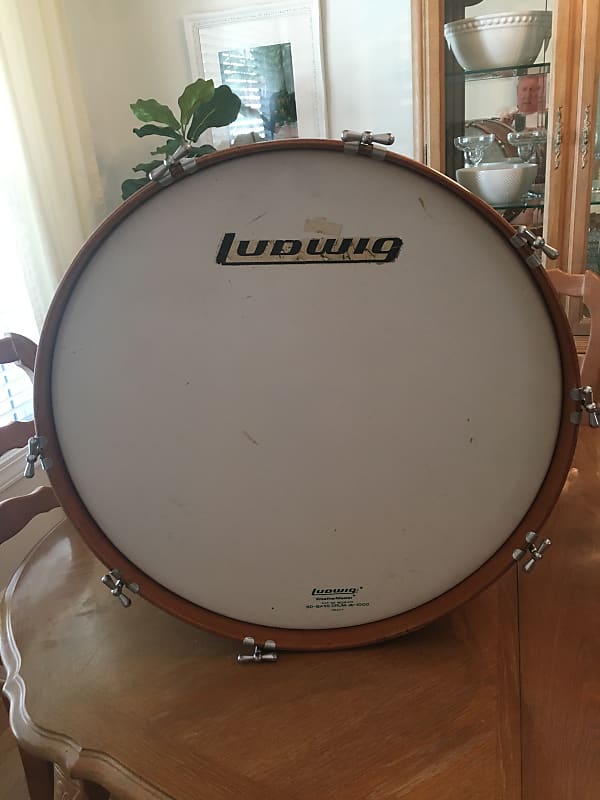 Ludwig Vintage Bass Drum 1950's - Mahogany | Reverb