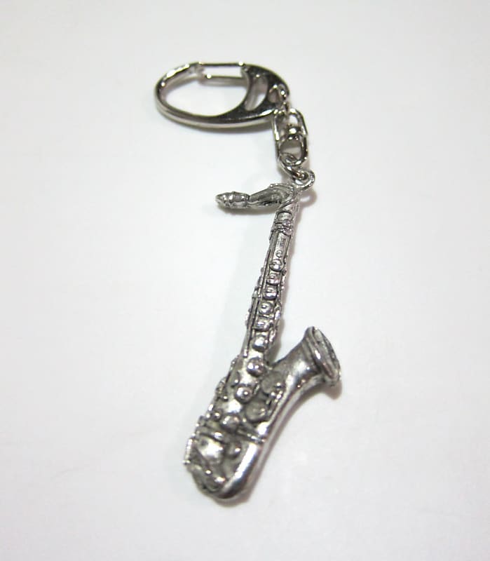 Exclusive Pewter Keychain - Saxophone | Reverb