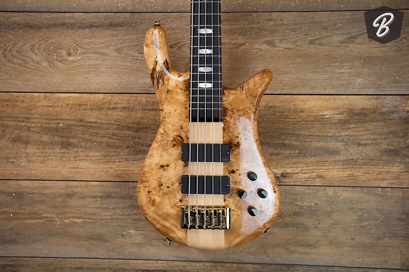 Spector 5-String Euro5LX POPB In Poplar Burl Gloss/ EMG | Reverb