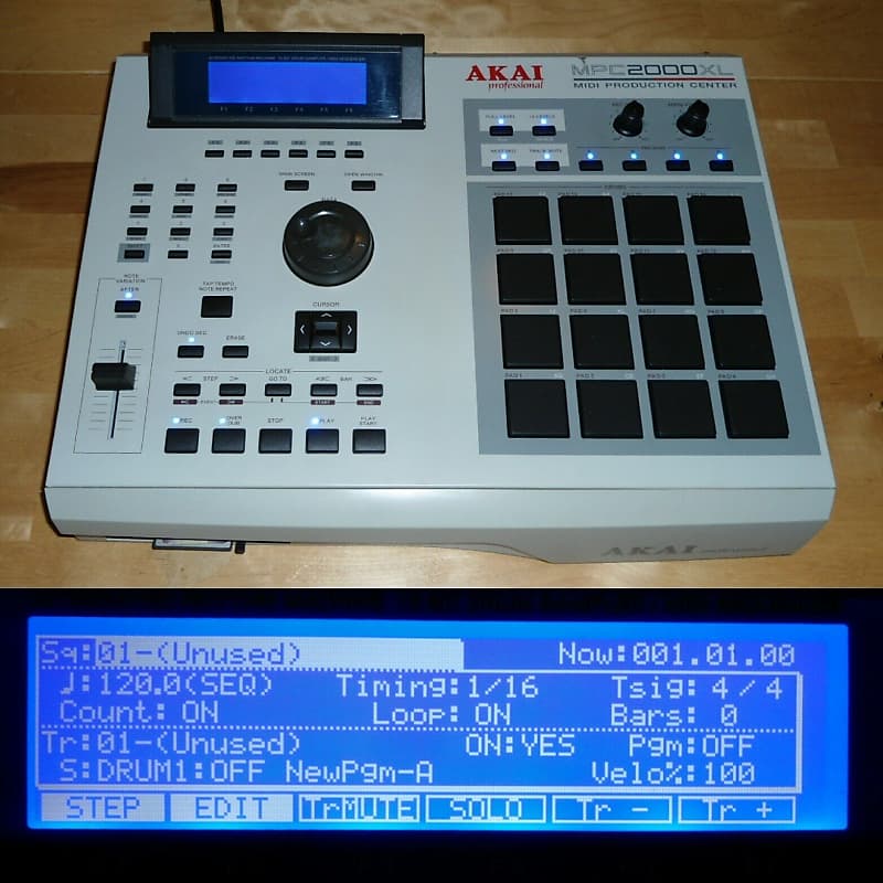 KutMasta Kurt's Customized Akai MPC 2000XL w/Black Pads Blue | Reverb