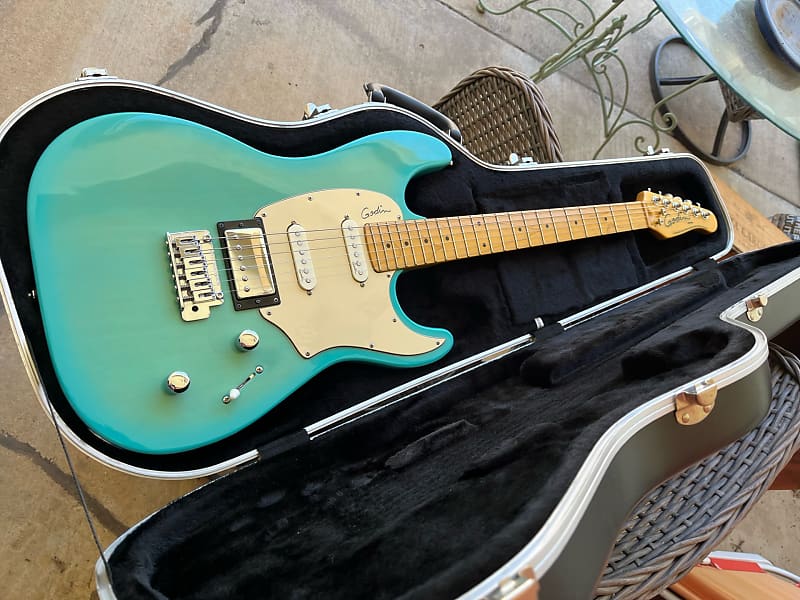 Godin Session HSS 2012-13 - Coral Blue | Reverb