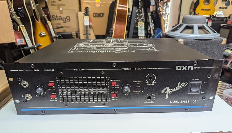 Modified 1988 Fender BXR Dual Bass 400 Rack Mountable Bass | Reverb