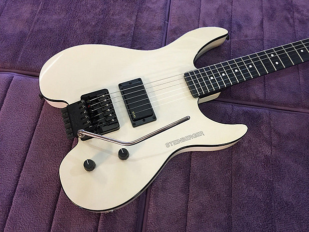 Original White Steinberger GM1TA TransTrem Guitar - Restored | Reverb