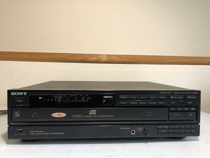 Sony CDP-C800 CD Changer 5 Compact Disc Player Japan | Reverb
