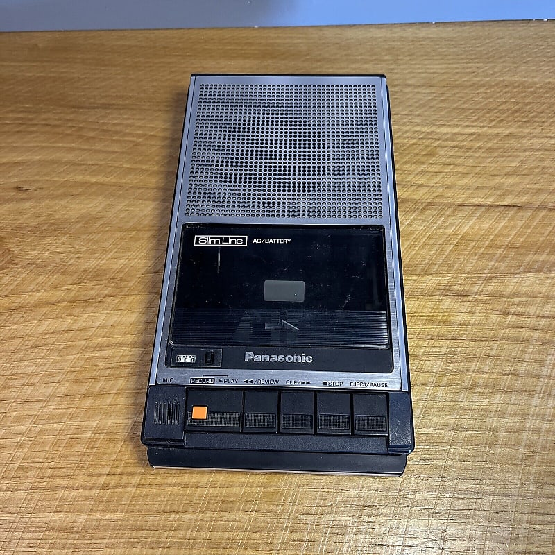 Vintage Panasonic Slim-Line Portable Cassette Tape Recorder | Reverb