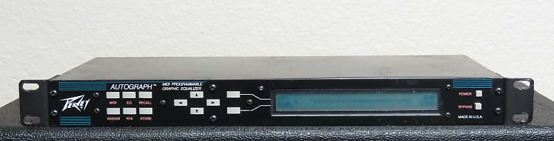 Peavey "Autograph" Midi Programmable RTA/Equalizer EQ | Reverb
