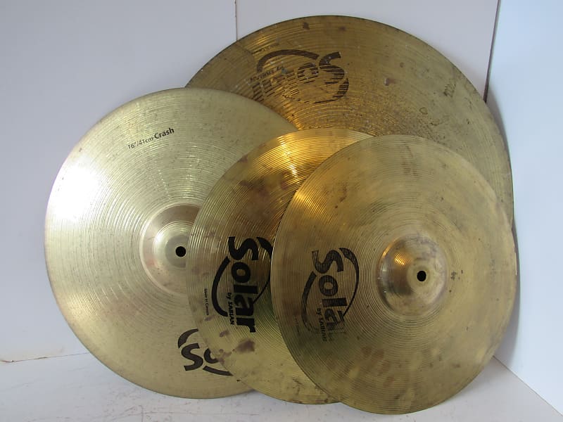 Solar by Sabian Cymbal Set - 20" Ride, 14" Hi Hats, 16" Crash | Reverb