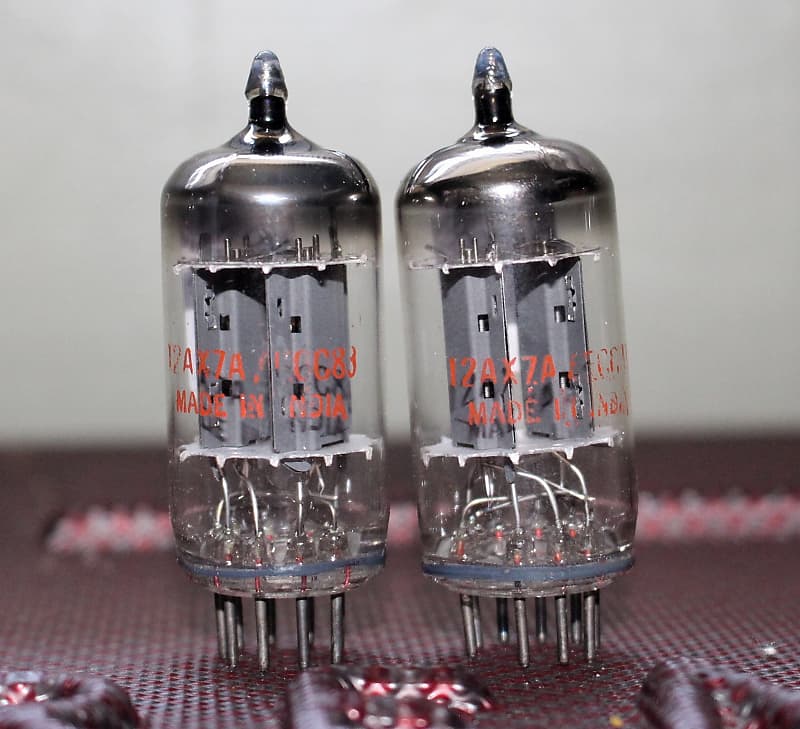 EI 12AX7 YUGOSLAVIA ECC83 PERFECT MATCH PAIR W/ TELEFUNKEN | Reverb