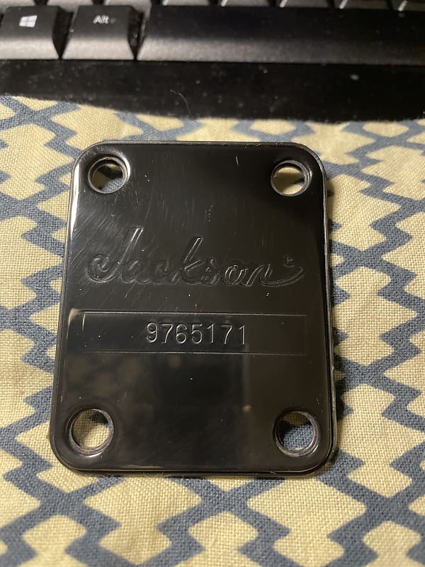 Jackson MIJ Vintage-Style 4-Bolt Logo Neck Plate 2000s - | Reverb
