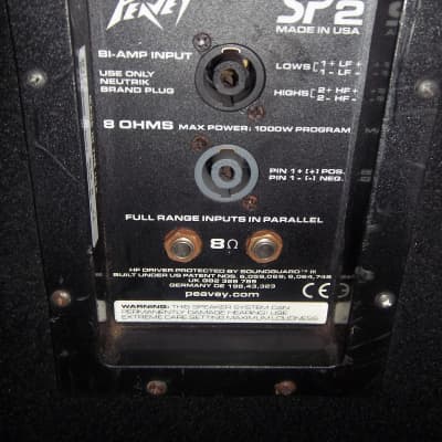 Peavey SP2 Two Way Speaker Cabinets (Pair of 2) | Reverb