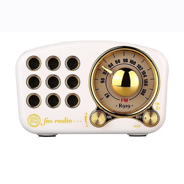 Vintage Radio - White | Reverb