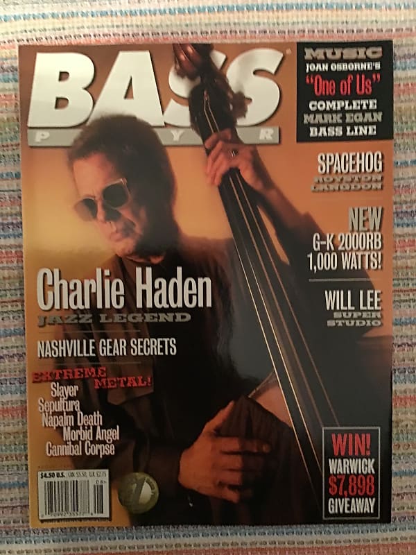 Bass Player Magazine Back Issue August 1996: Charlie Haden | Reverb