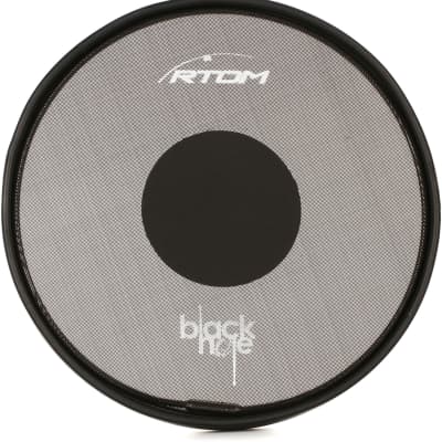 RTOM Black Hole Snap-on Mesh Practice Pad - 10" Bundle with | Reverb