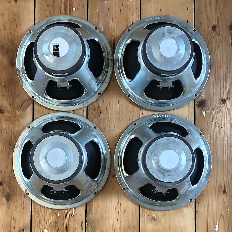 Quad of matching Marshall 4x12 Spec Celestion G12T-100 guitar | Reverb