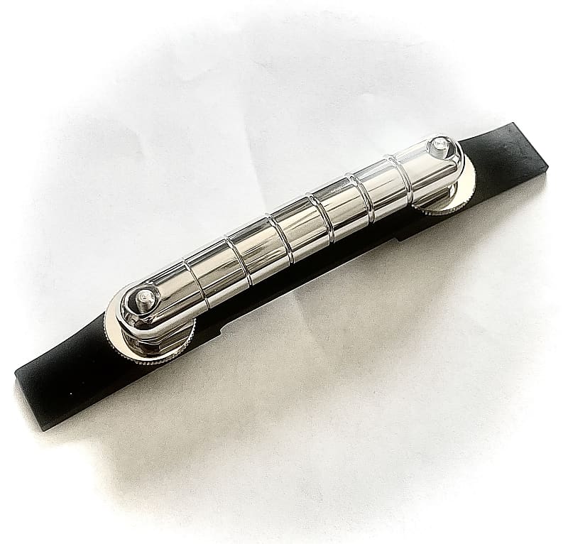 Gretsch Rocking Bar Bridge Assembly - Polished Nickel Bar | Reverb