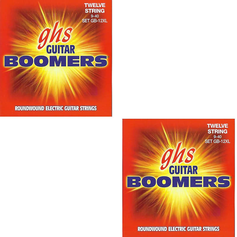 GHS Boomers Guitar Strings 2-Pack 12-String Electric Extra | Reverb UK