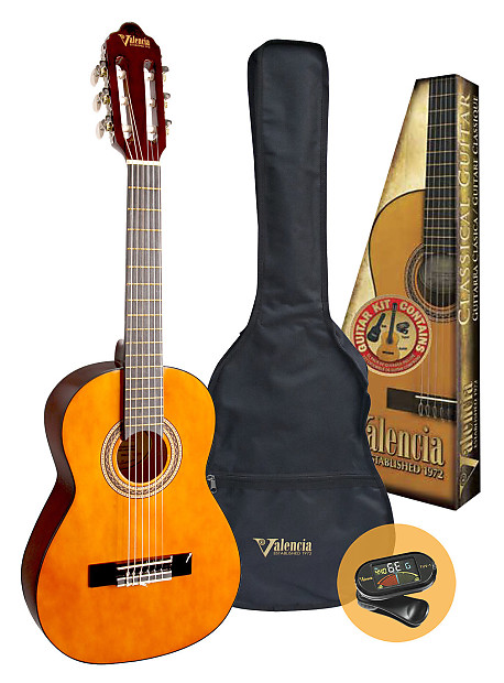 Valencia Acoustic 1/2 Size Classical Guitar (incl. tuner and | Reverb
