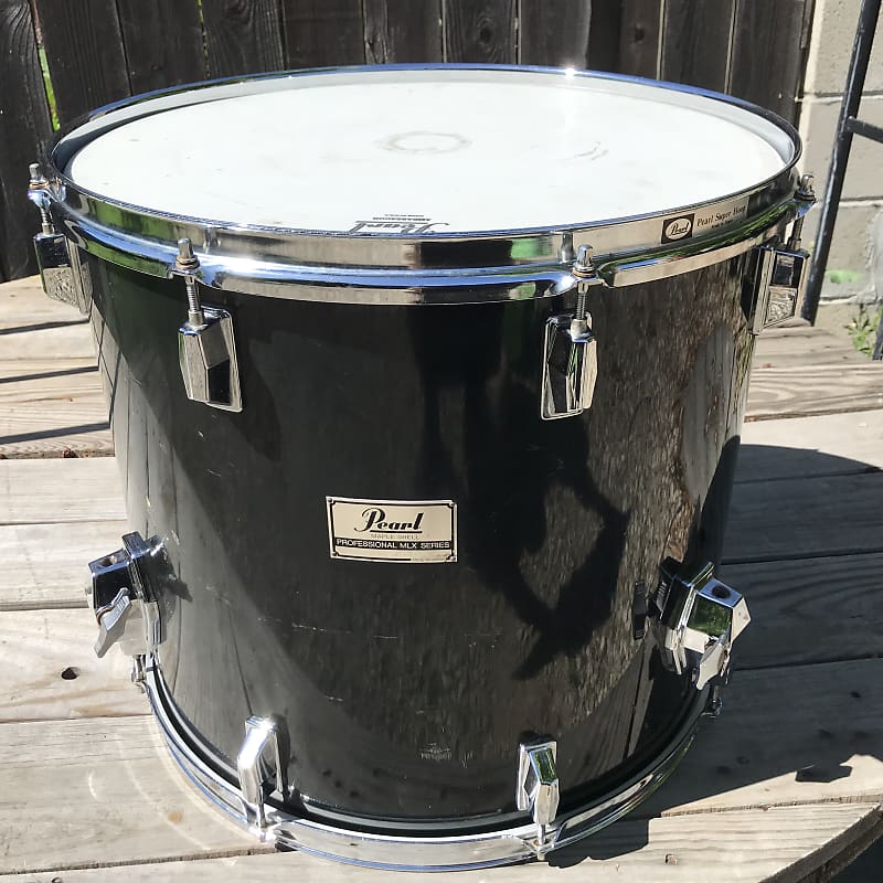 Pearl 16x18 MLX Floor Tom (MIJ) Black Gloss Lacquer | Reverb