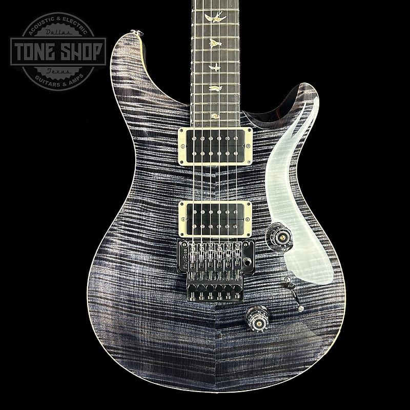 PRS Custom 24 Floyd 10 Top Grey Black w/case | Reverb