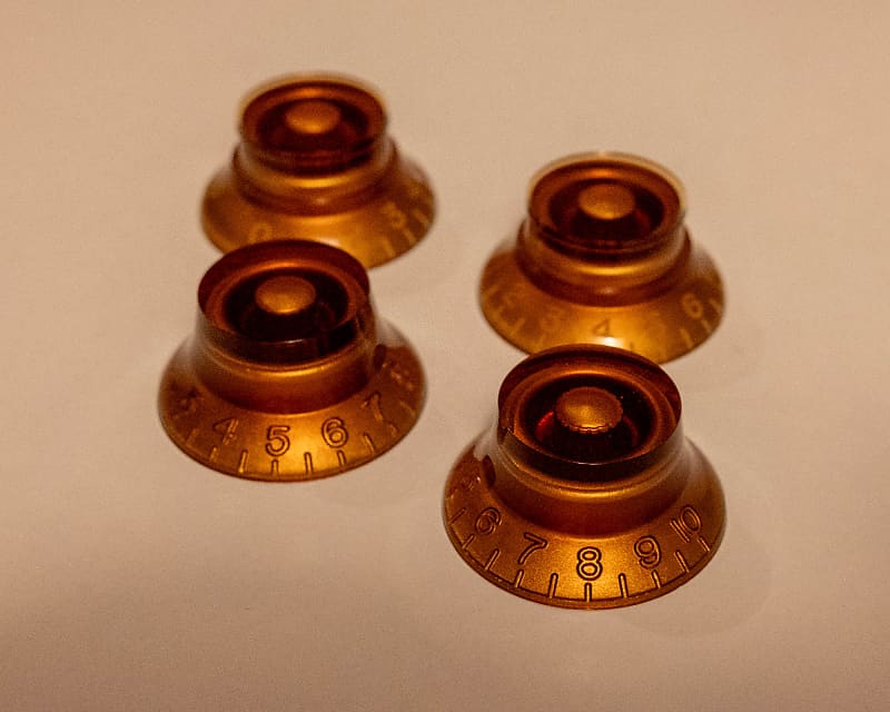 Epiphone top hat knobs 2019 - Amber | Reverb