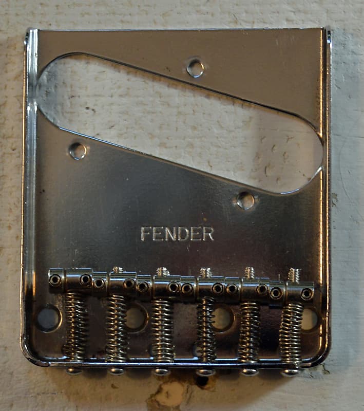 Fender Telecaster 6 string bridge 1974 - chrome - one owner | Reverb