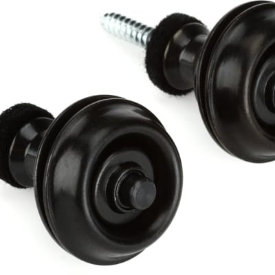 Dunlop Straplok Dual Design Strap Retainer System - Black | Reverb