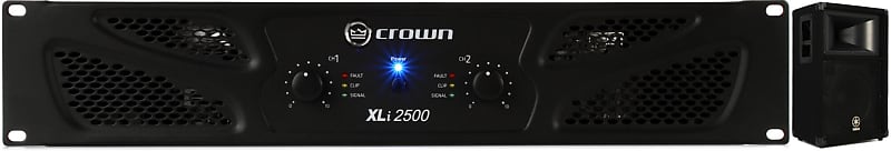 Crown XLi 2500 750W 2-channel Power Amplifier Bundle with | Reverb