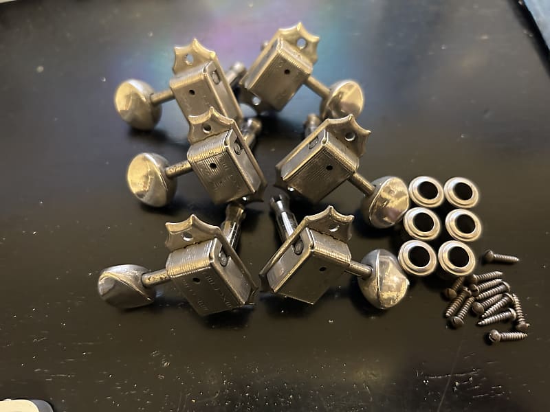 Grover 133N tuners 3X3 2000s - Nickel | Reverb UK