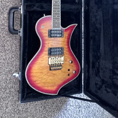 Fernandes Ravelle Elite Cherry Sunburst w/Sustainer Floyd | Reverb